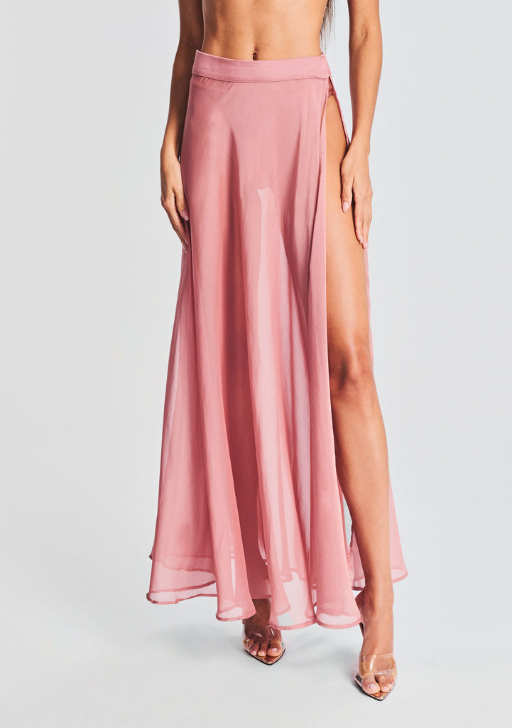Alaia Long Slit Skirt Retrofete