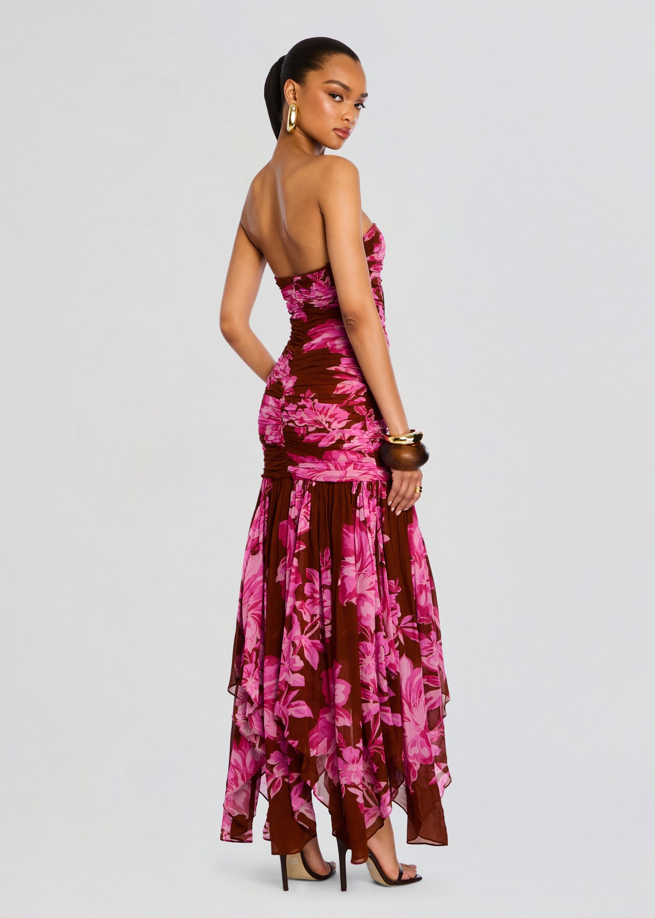 Teryn Silk Chiffon Dress – Retrofete