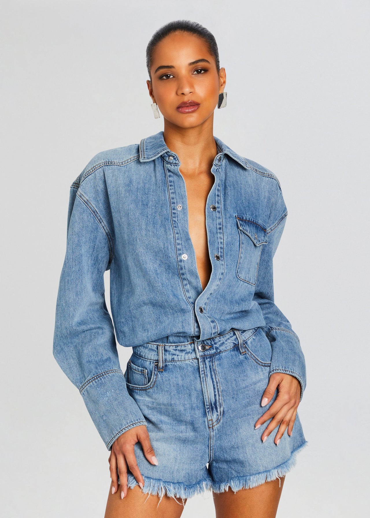 Annie Denim Romper – Retrofete