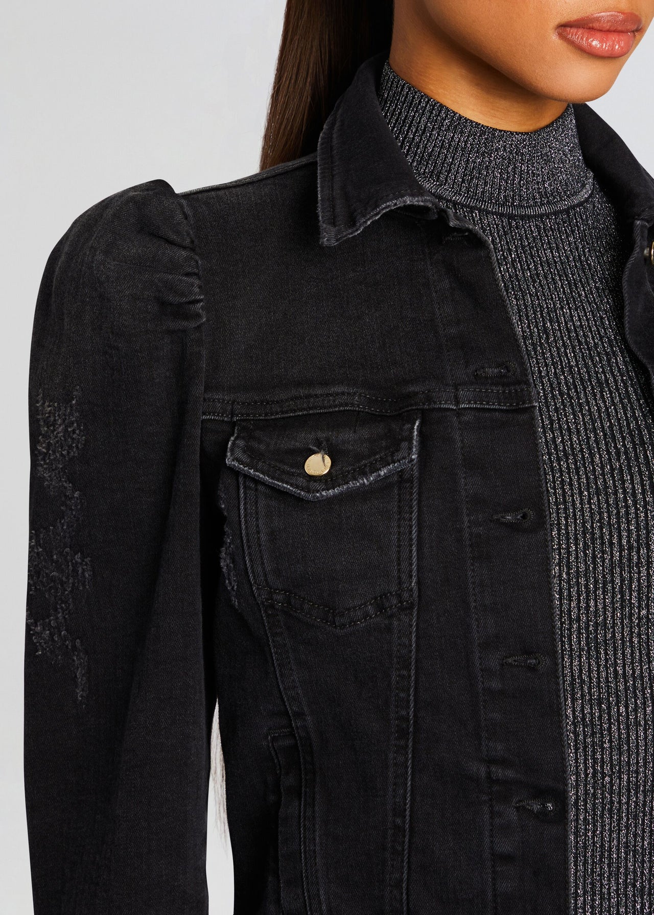 Retrofete Ada Denim Jacket in Faded Black | Retrofete