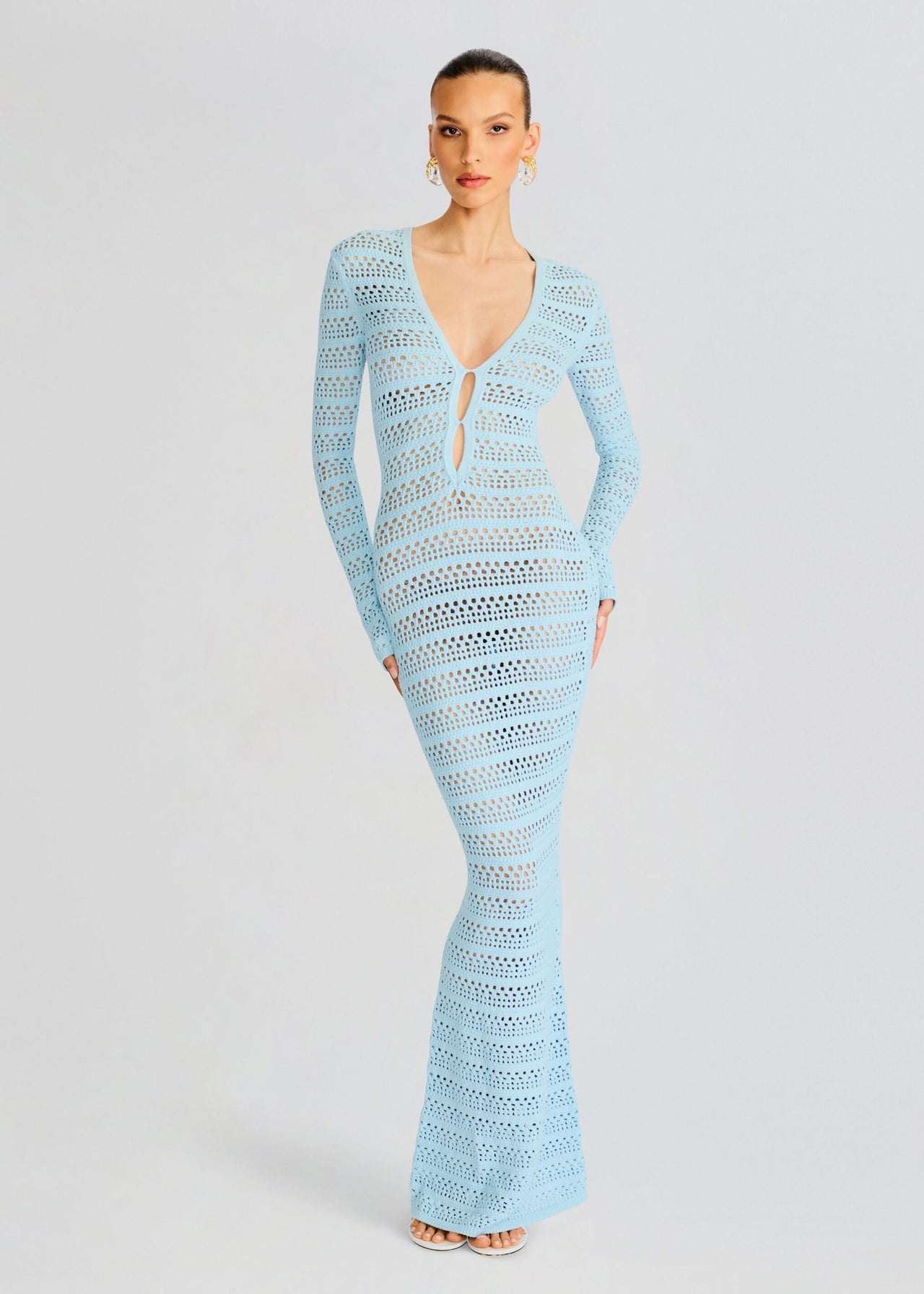 Lilith Knit Crochet Maxi Dress – Retrofete