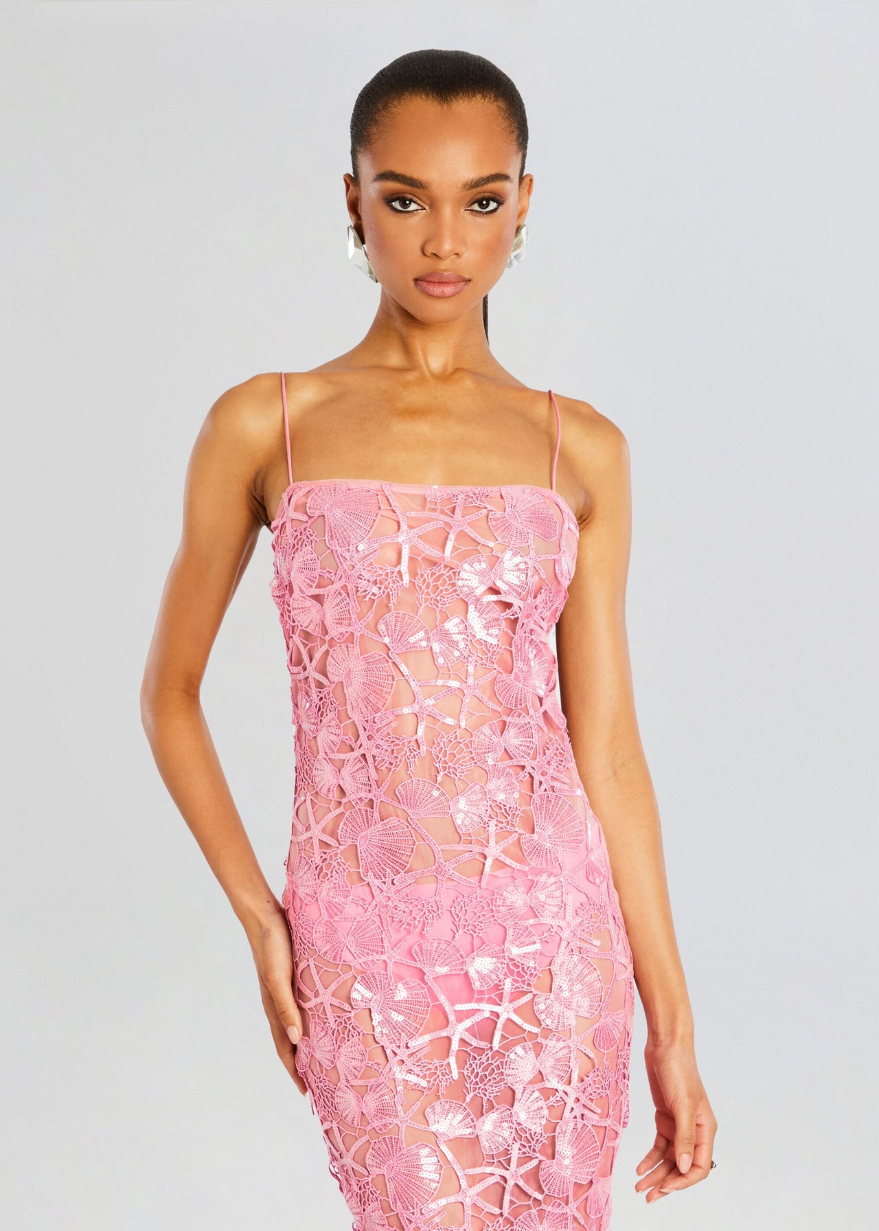 Delaina Sequin Lace Dress – Retrofete