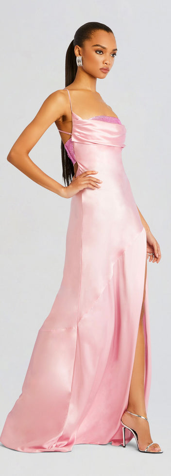 Emery Embellished Silk Dress – Retrofete