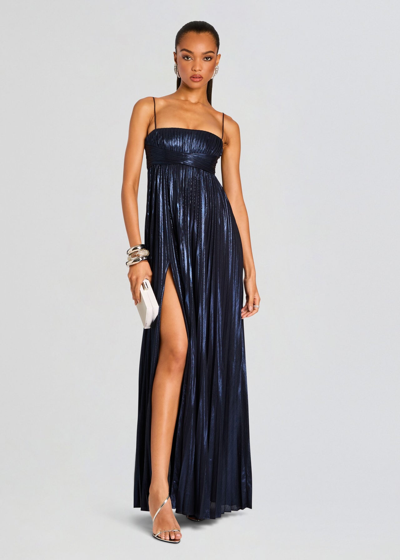 Ink Dress | Navy Lamé | Zinnia Dress | Retrofête – Retrofete