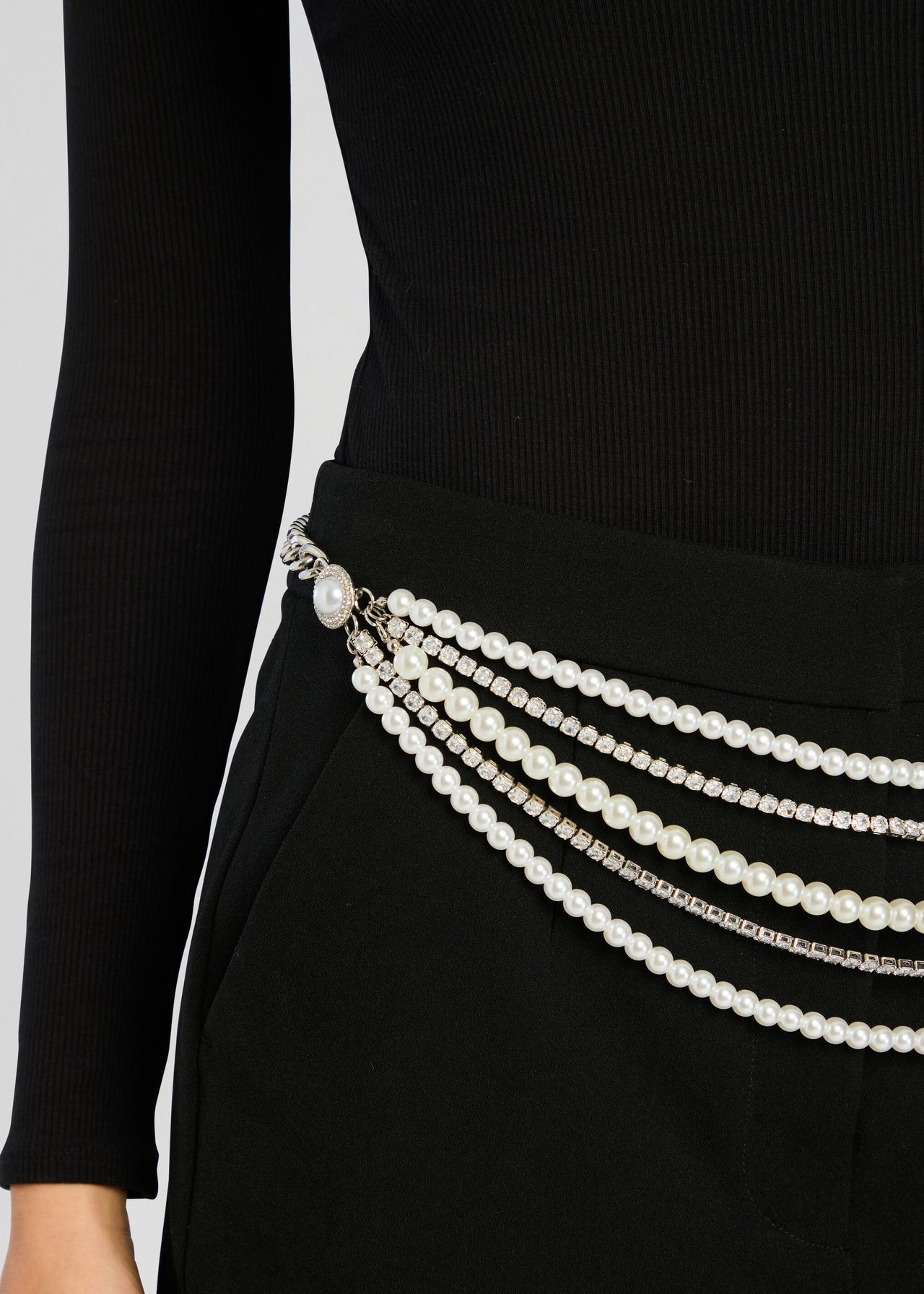 Chloe Pearl Chain Belt – Retrofete