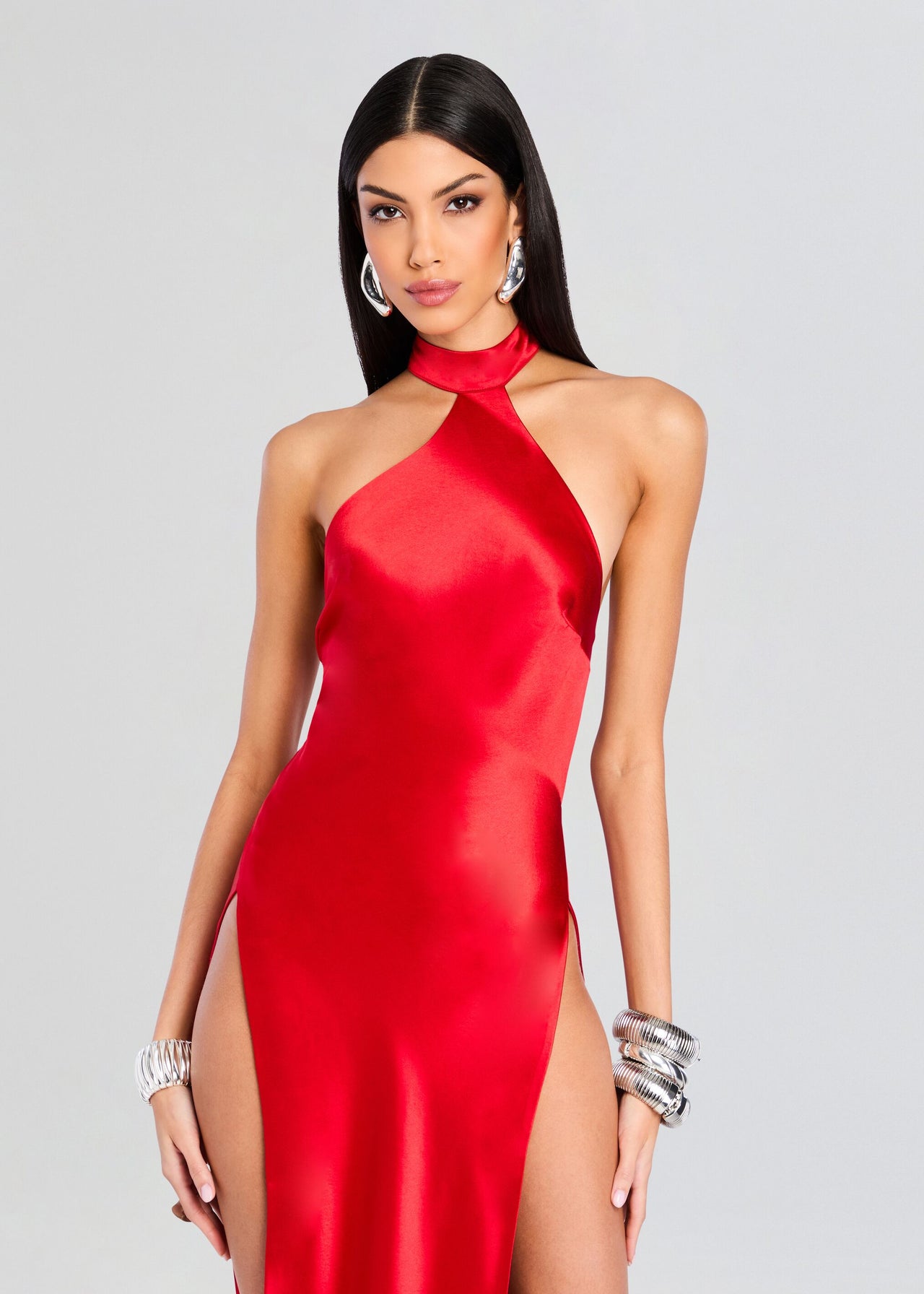 Red Slit Dress | Jagger Dress | Retrofête – Retrofete