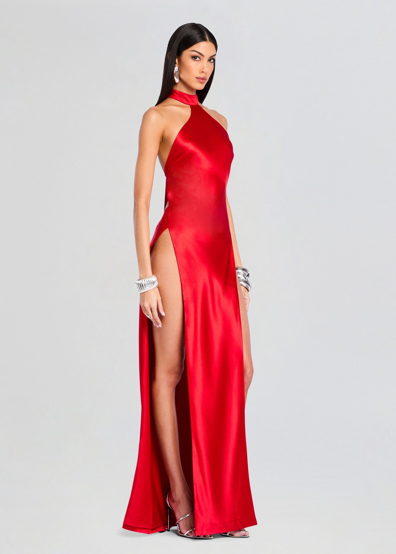 Red Slit Dress | Jagger Dress | Retrofête – Retrofete