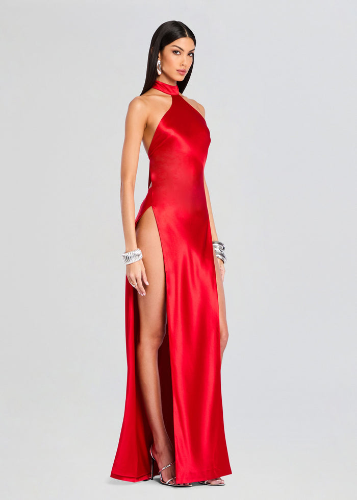 Red Slit Dress | Jagger Dress | Retrofête – Retrofete