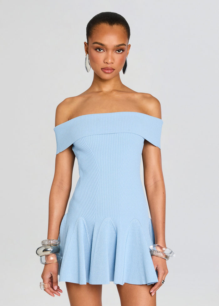Erica Metallic Knit Dress – Retrofete