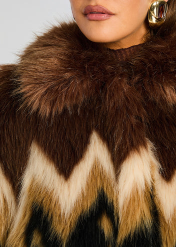 Ismay Faux Fur Bomber – Retrofete