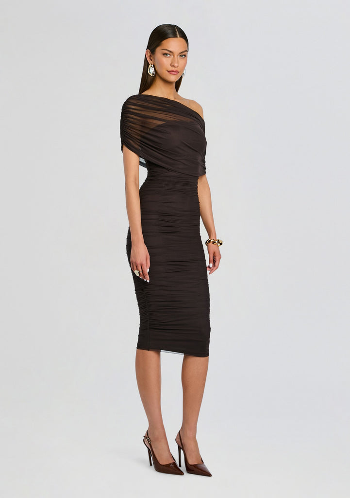 Nyssa Mesh Midi Dress – Retrofete