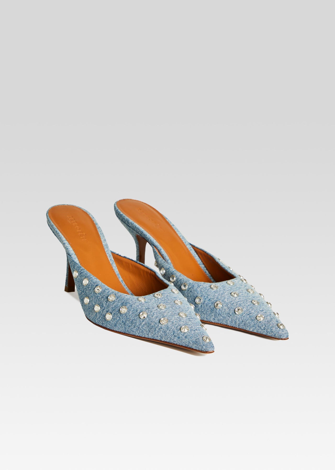 Pacifica Embellished Denim Mule – Retrofete