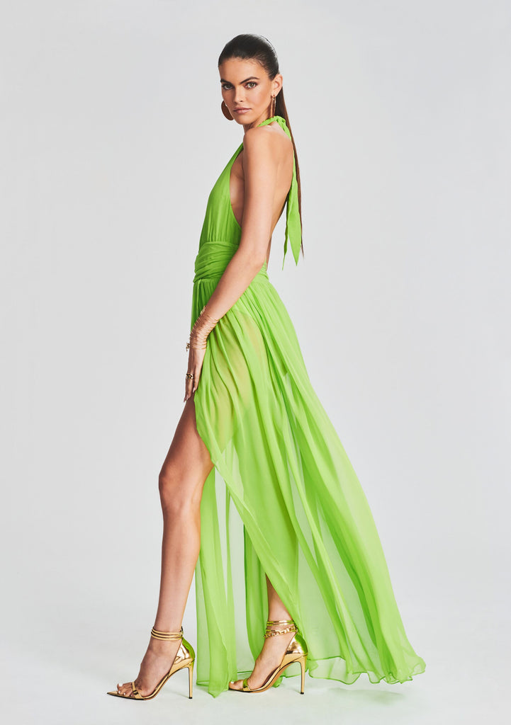 Zion Silk Chiffon Dress – Retrofete